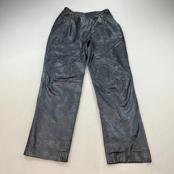 Lotus | Pants & Jumpsuits | Vintage Lotus Leather Pants Womens 2 Black ...